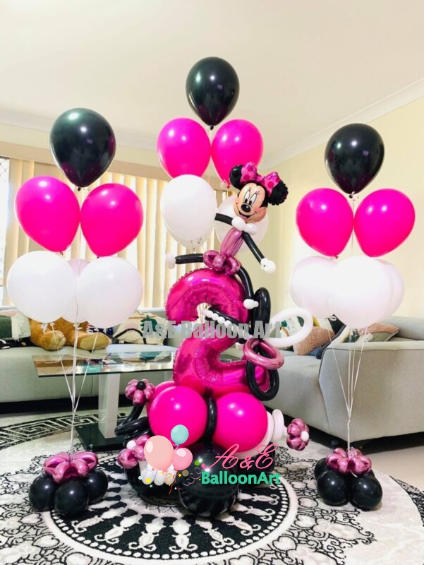 Number 2 Design With Mini Mouse Character (Design Code: AC53) - A&E ...