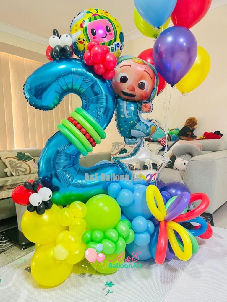 Number 2 Design Cocomelon Character (Design Code: AC48) - A&E BalloonArt