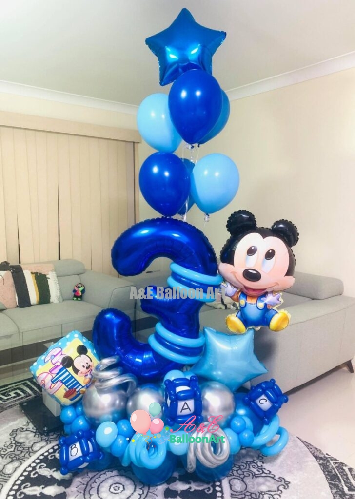 Number 3 Design With Mickey Mouse Character (Design Code: N23) - A&E ...