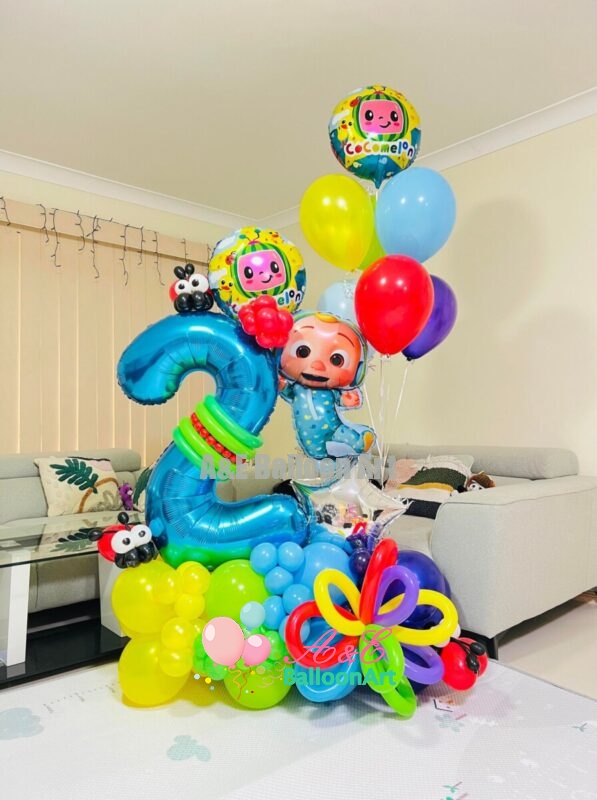 Number 2 Design Cocomelon Character (Design Code: AC48) - A&E BalloonArt