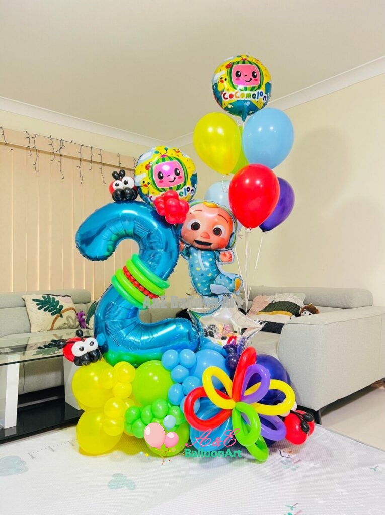 Number 2 Design Cocomelon Character (Design Code: AC48) - A&E BalloonArt