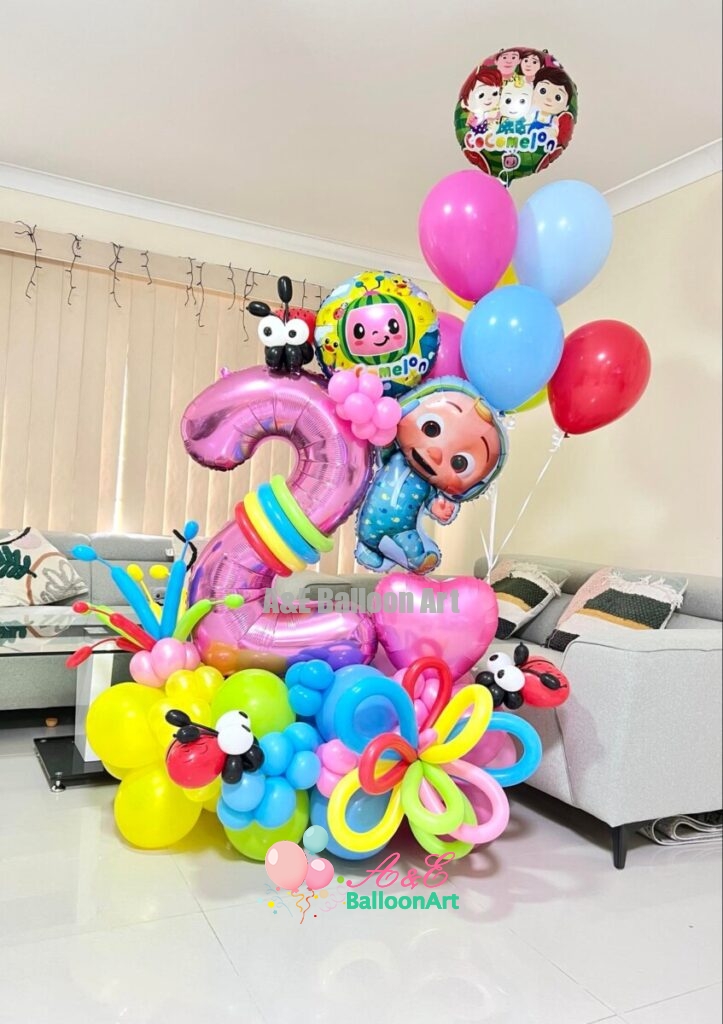 Number 2 Design Cocomelon Character (Design Code: AC05) - A&E BalloonArt