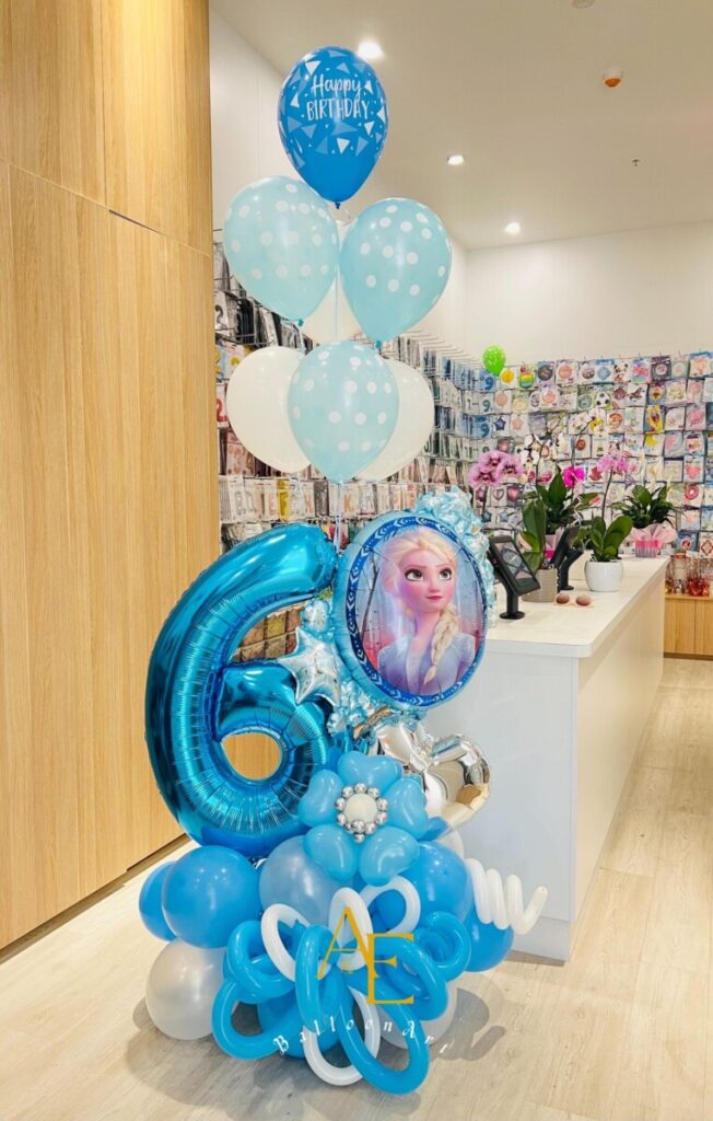 Number 6 Design For Frozen Theme With Elsa Princess (Design Code: AC78 ...